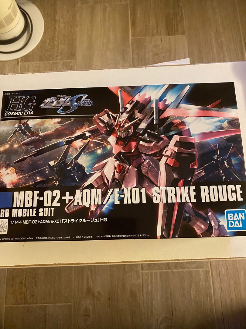 Gundam 模型 高達 HG 1/144 176 Gundam Seed MBF-02+AQM/E-X01 Strike Rouge 嫣紅突擊高達, 興趣及遊戲, 玩具 & 遊戲類 ...