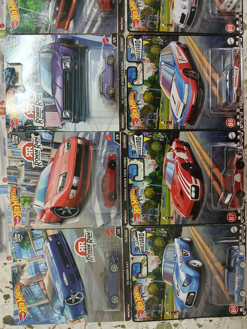 Hot Wheels Premium Car Culture Ronin Run & Boulevard Mazda RX-7 Pandem ...