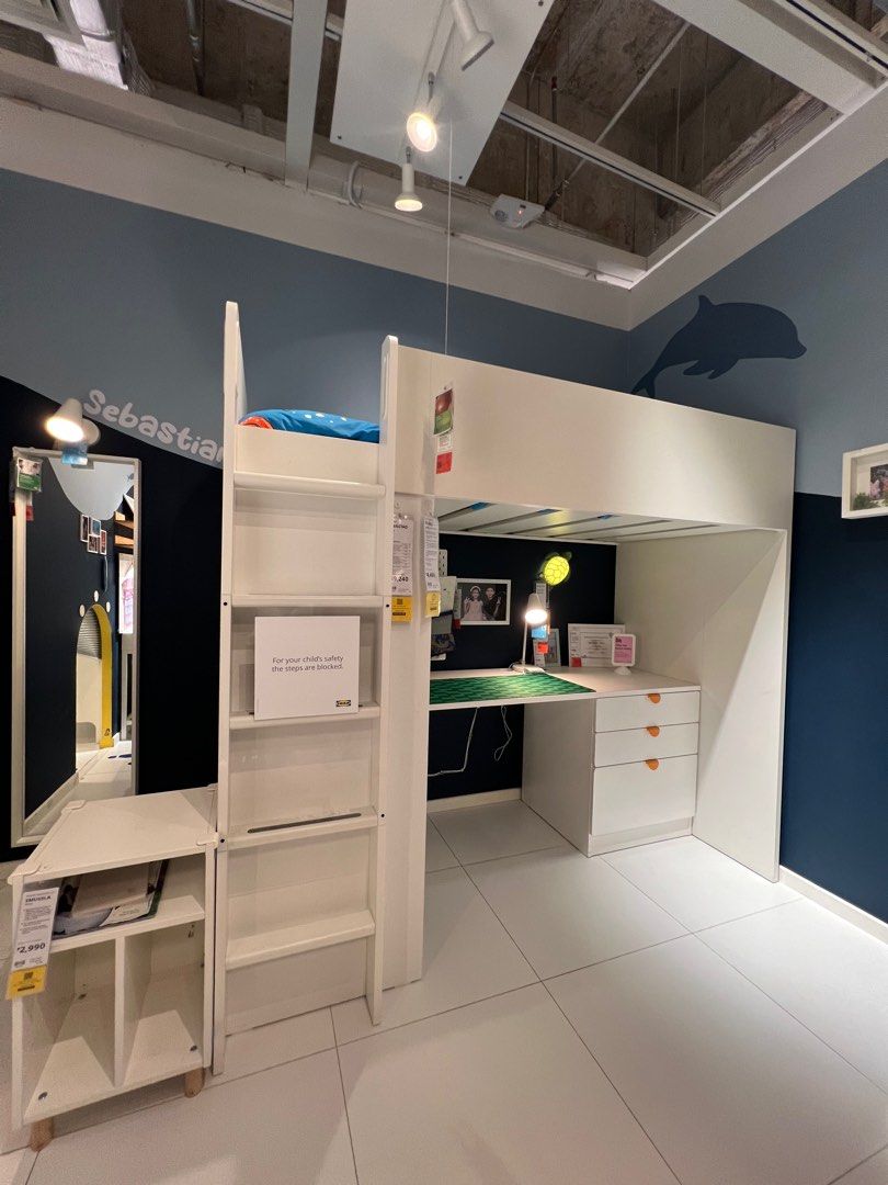 Ikea Smastad Loft Bed, Furniture & Home Living, Furniture, Bed Frames ...