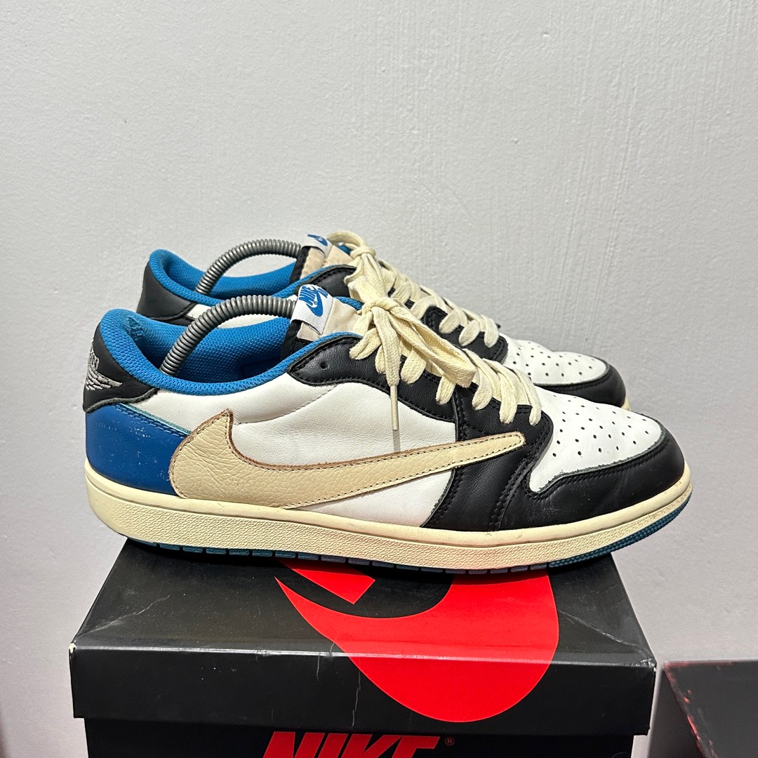 Jordan 1 Low Travis Scott Fragment, Men's Fashion, Footwear, Sneakers ...