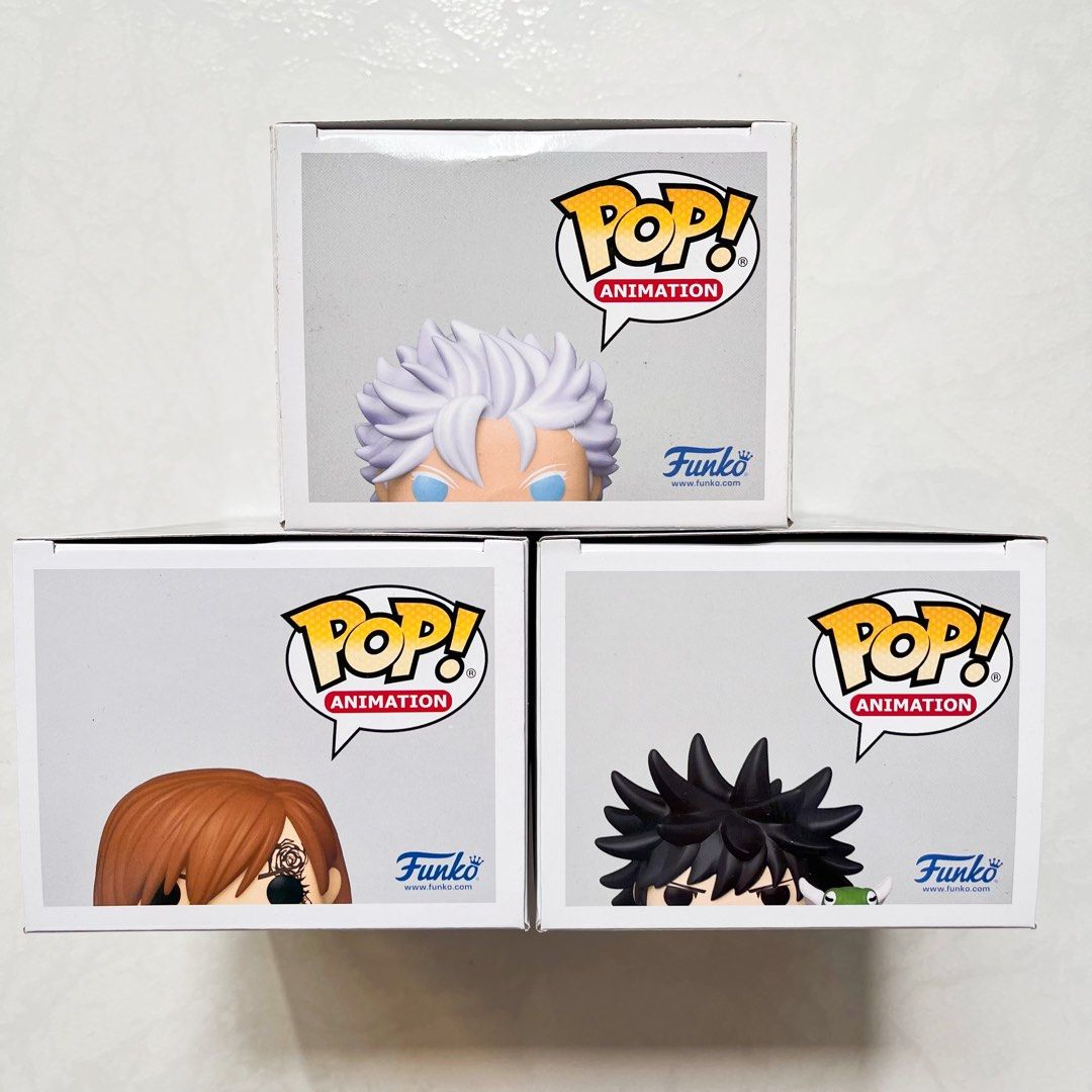 Jujutsu Kaisen Funko Pops Satoru Gojo 1137 Megumi Fushiguro (with toads ...