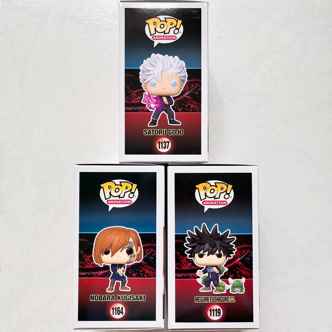Jujutsu Kaisen Funko Pops Satoru Gojo 1137 Megumi Fushiguro (with toads ...