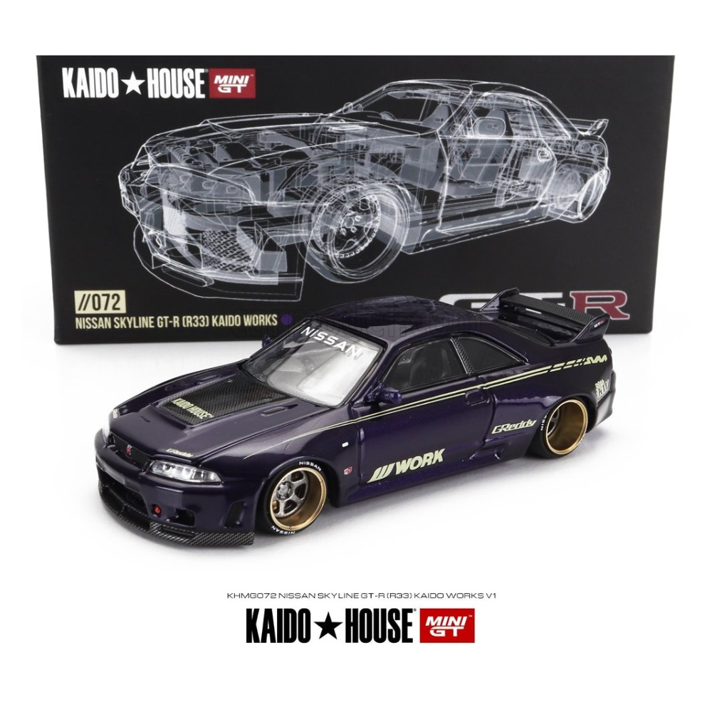 Kaido House 1/64 Scale Nissan Skyline GT-R (R33) RHD Die-cast Car ...
