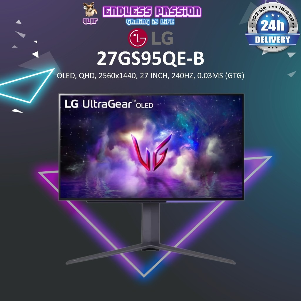LG 27GS95QE-B — 27" QHD OLED Display Gaming Monitor, Computers & Tech ...