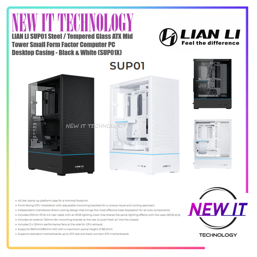LIAN LI SUP01 Steel / Tempered Glass ATX Mid Tower Small Form Factor ...