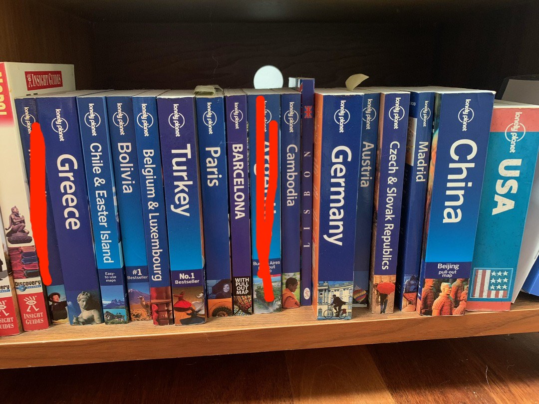 Lonely planet (Mongolia, Greece, Chile, Paris, Germany, China, USA ...