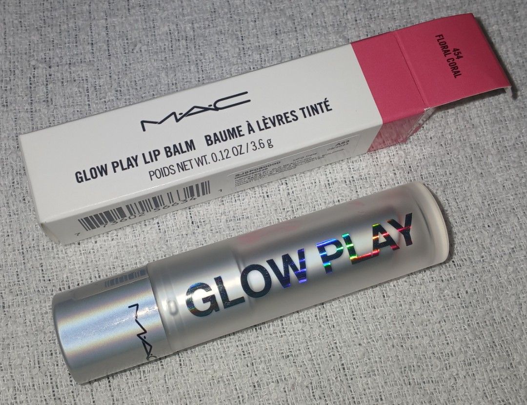 MAC Glow Play Lip Balm in 454 Floral Coral, Beauty & Personal Care ...
