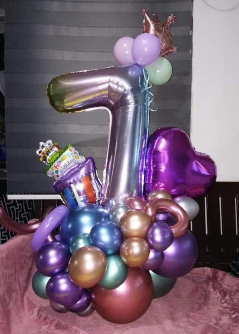 MINECRAFT NUMBER BALLOON MARQUEE, Hobbies & Toys, Stationary & Craft ...