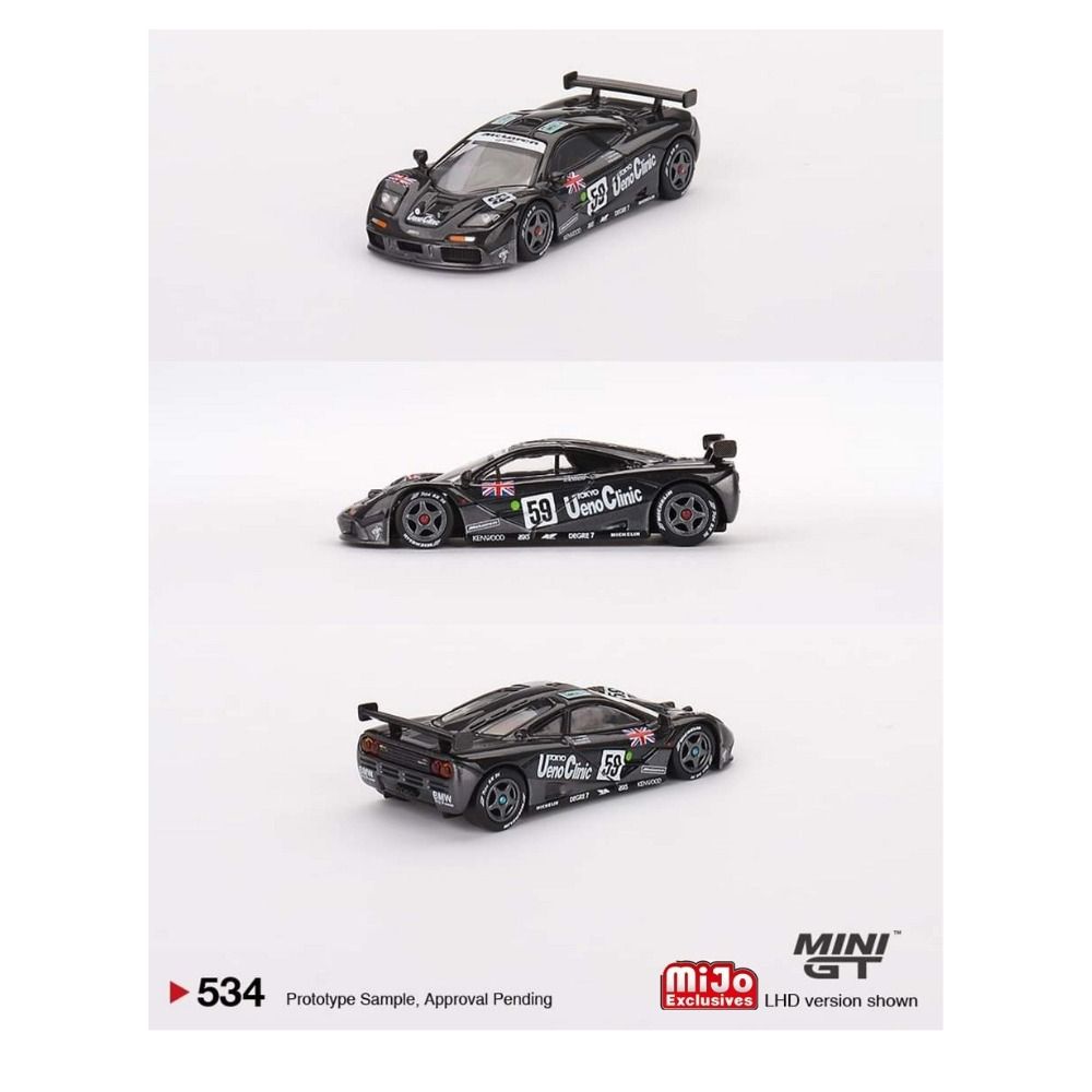 Mini GT 1/64 Scale McLaren F1 GTR No.59 1995 Le Mans 24Hr Winner Die-cast Car (MGT00534 ...