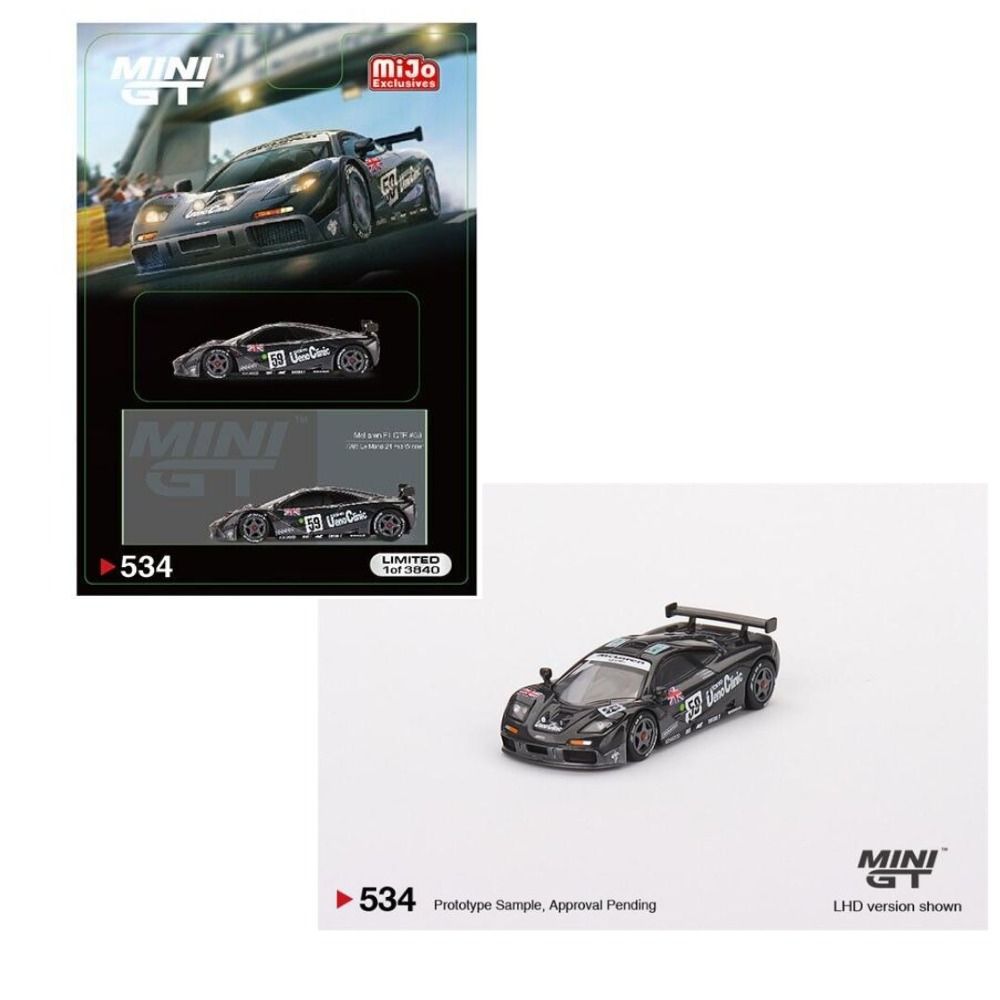 Mini GT 1/64 Scale McLaren F1 GTR No.59 1995 Le Mans 24Hr Winner Die-cast Car (MGT00534 ...
