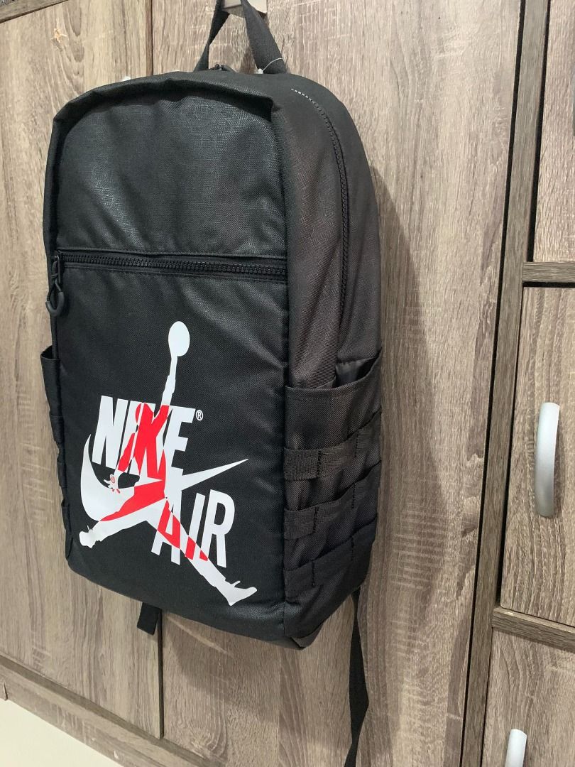 NIKE AIR JORDAN RED JUMPMAN LOGO CLASSIC BACKPACK, Men's Fashion, Bags ...