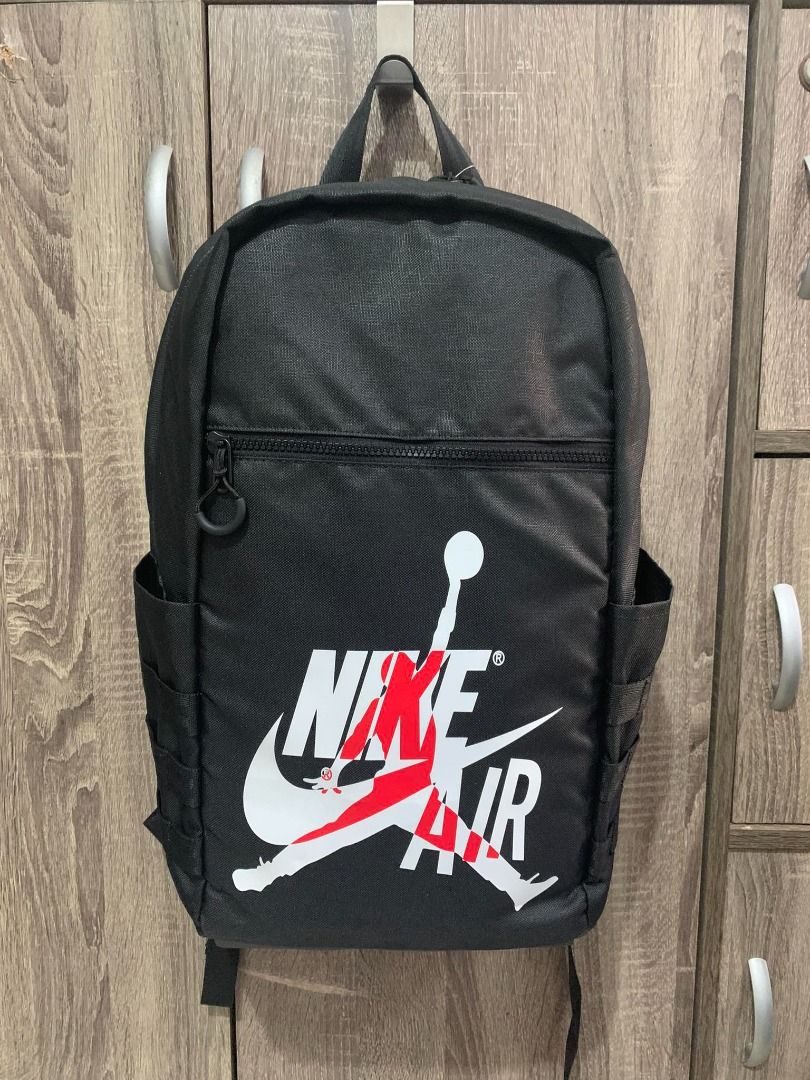 NIKE AIR JORDAN RED JUMPMAN LOGO CLASSIC BACKPACK, Men's Fashion, Bags ...
