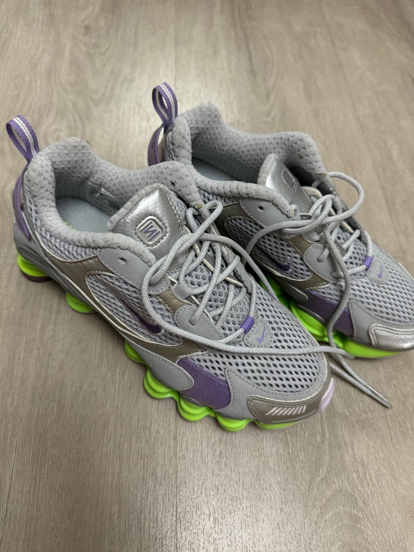 Nike Shox TL Nova Grey Neon, Women's Fashion, Footwear, Sneakers on ...