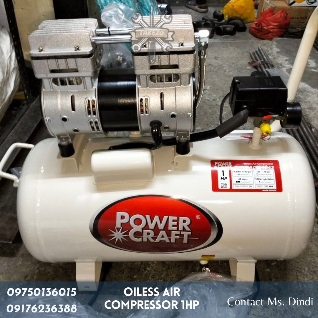 Oiless Air Compressor 1HP, Commercial & Industrial, Industrial ...