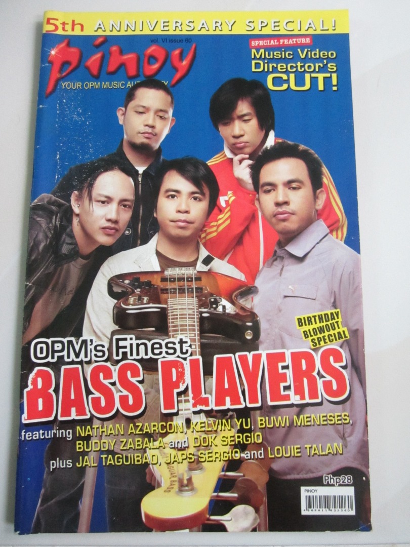 Pinoy Songhits (Volume VI Issue 60) featuring famous bassists in the ...