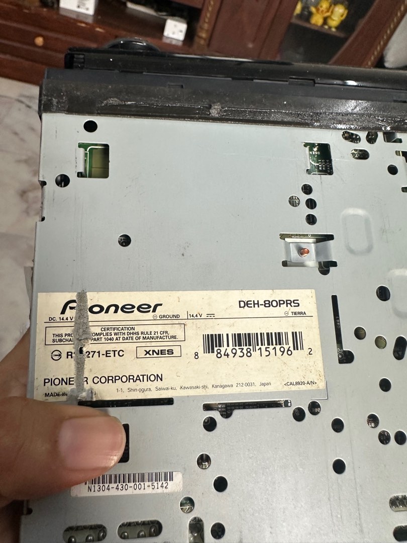 Pioneer DEH-80PRS Car Audio Head Unit, Auto Accessories on Carousell