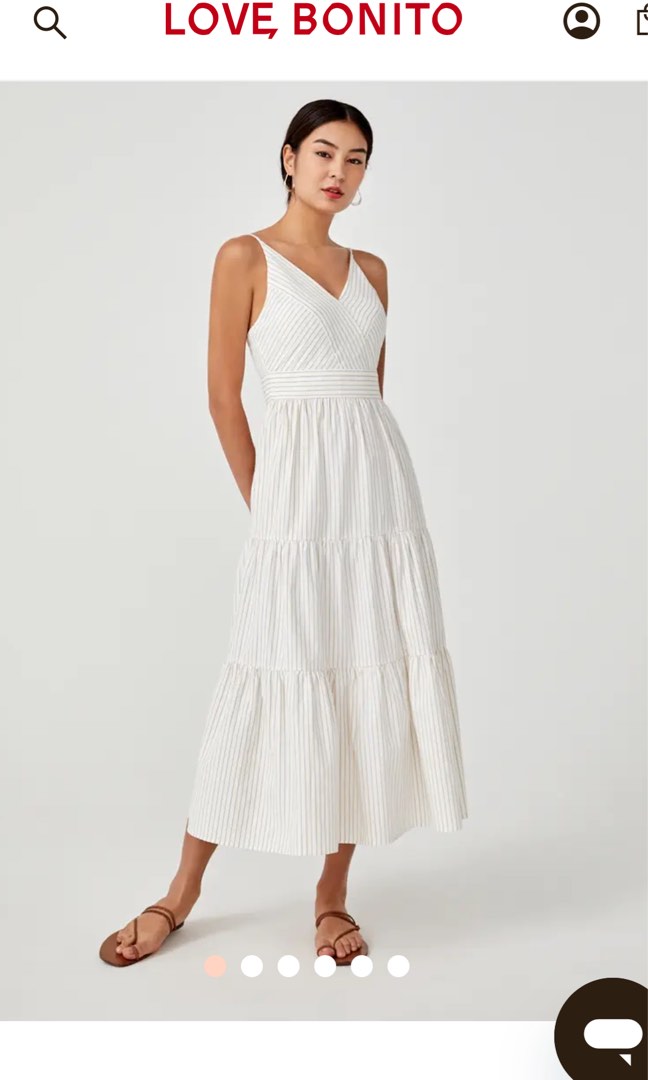 Pixie Padded Tiered Maxi Dress, Women's Fashion, Dresses & Sets, Dresses on Carousell