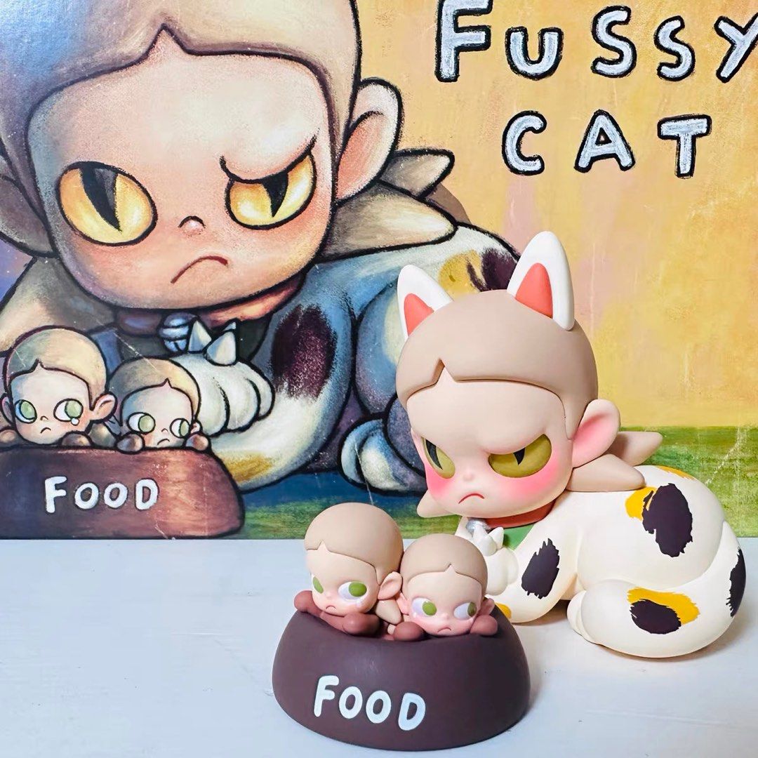 [PO] POPMART ZSIGA Fussy Cat Figurine Blister Pack, Hobbies & Toys ...