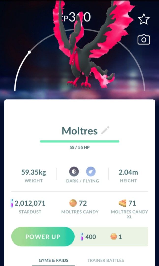 Pokemon Go Galarian Moltres, Video Gaming, Video Games, Others on Carousell