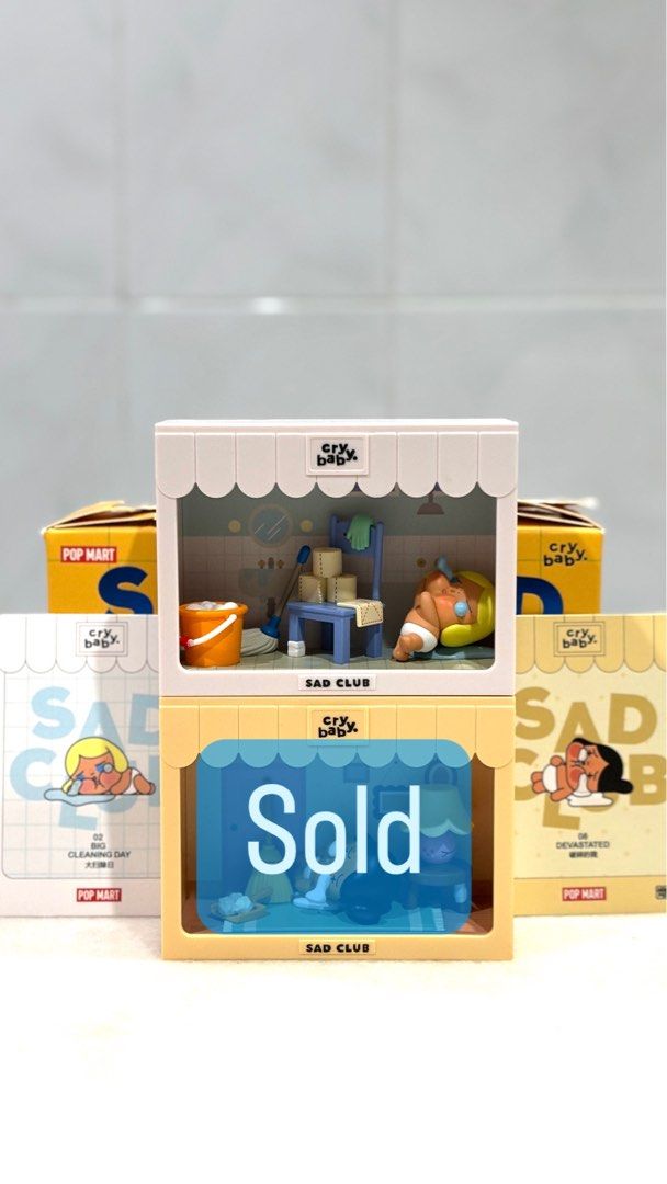 Pop Mart Crybaby Sad Club Pucky Feast Duckyo, Hobbies & Toys ...