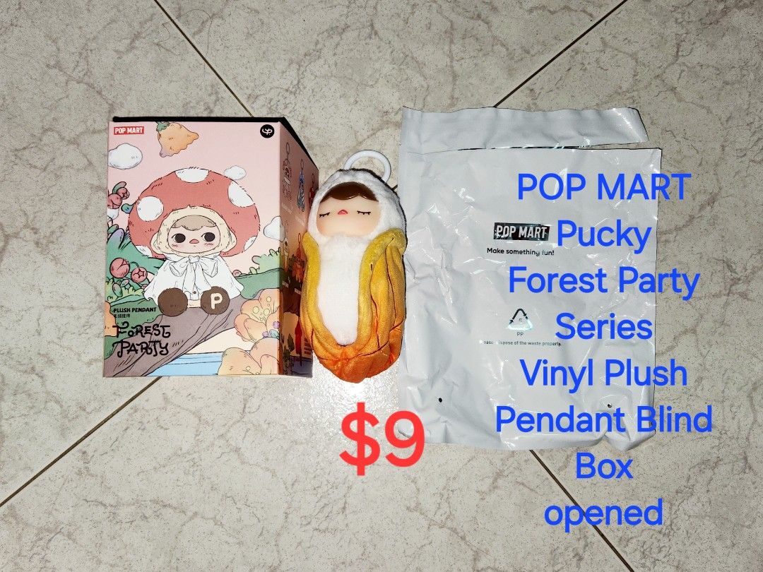 POP MART Pucky Forest Party Series Vinyl Plush Pendant Blind Box ...