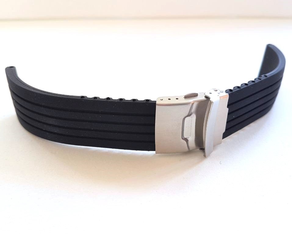 Premium Diver Watch Band, Waterproof Model, Silicon Rubber, Racing Tire ...