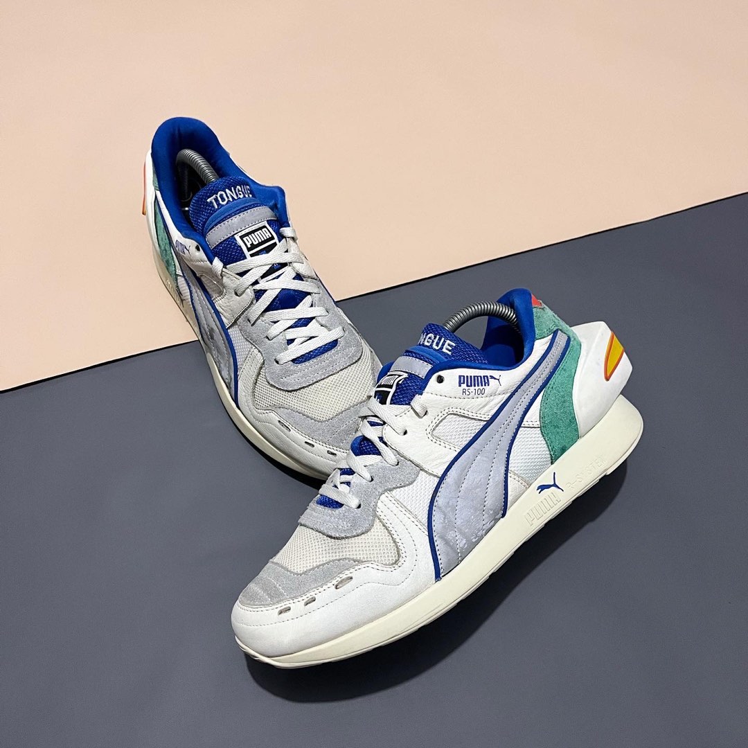 Puma RS 100 x Ader, Fesyen Pria, Sepatu , Sneakers di Carousell