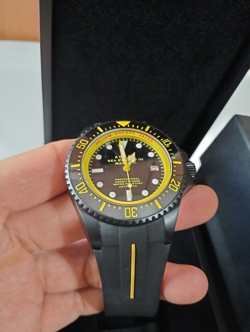 RARE ANCON Bumblebee Watch (Sea Shadow 3), Luxury, Watches on Carousell