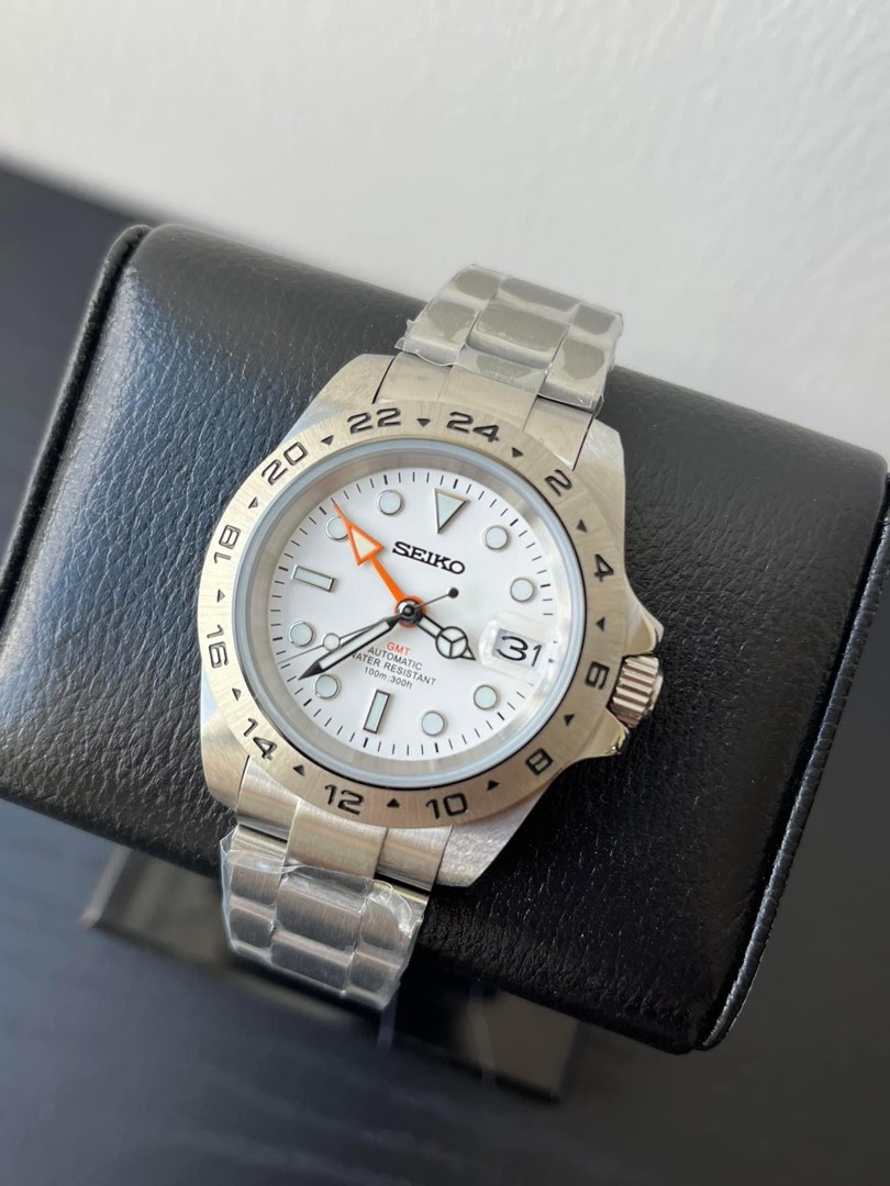 Seiko 精工自動機械芯 Seiko automatic movement 40mm case custom 改款 seiko mod 鋼殻 ...