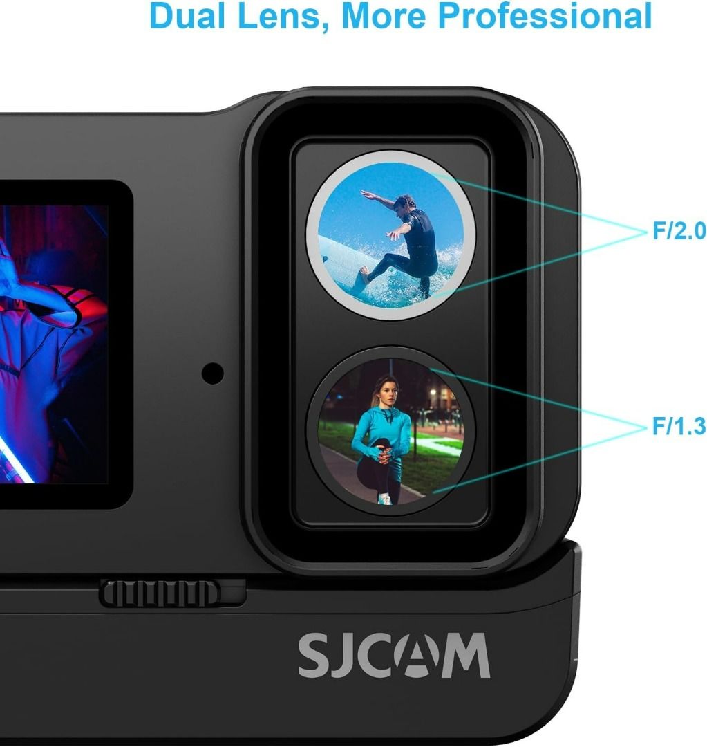 SJCAM SJ20 Dual Lens Action Camera 4K Resolution Video 6 Axis Gyroscope ...