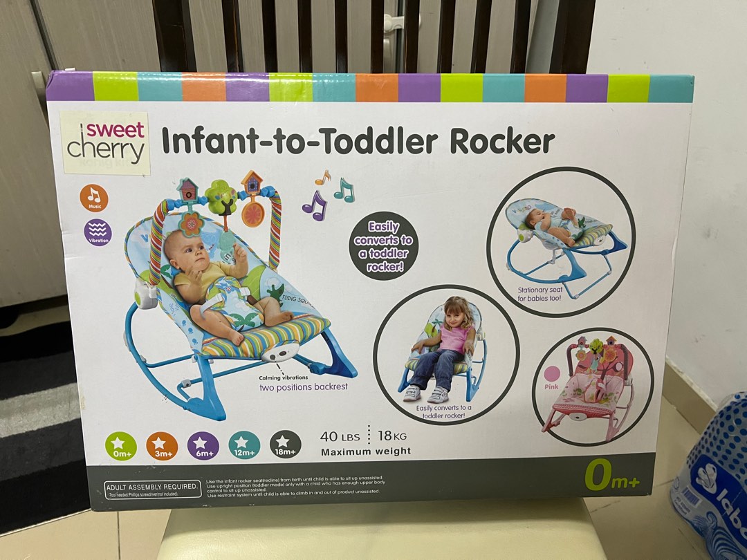 Sweet Cherry Infant toddler rocker, Babies & Kids, Infant Playtime on ...