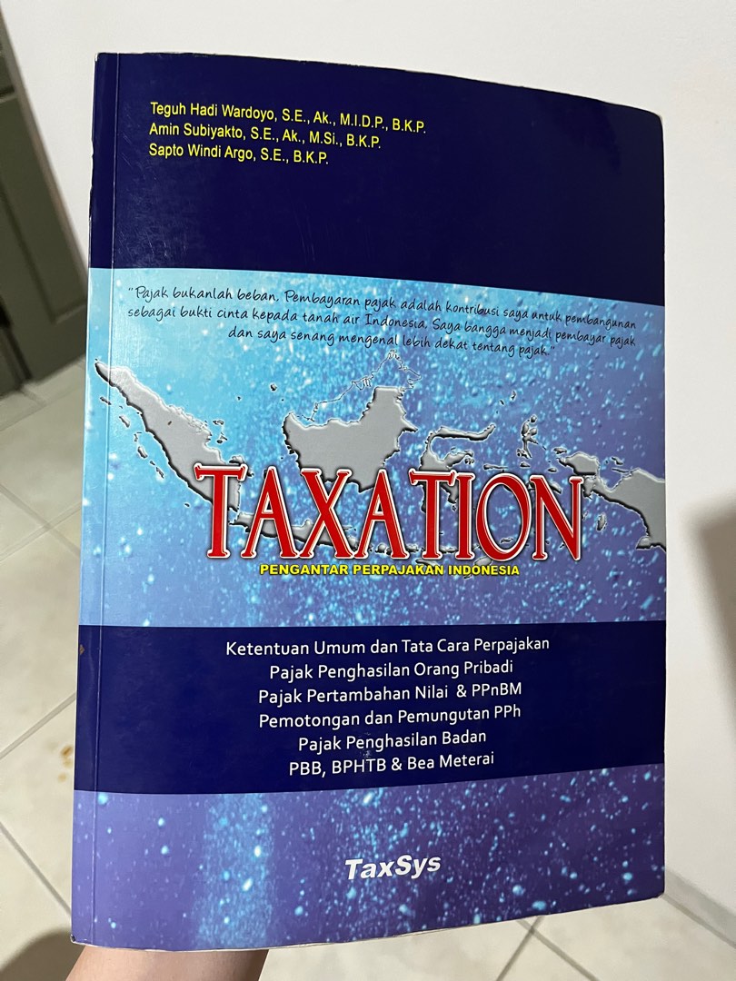 TAXTATION buku perpajakan indonesia, Buku & Alat Tulis, Buku di Carousell