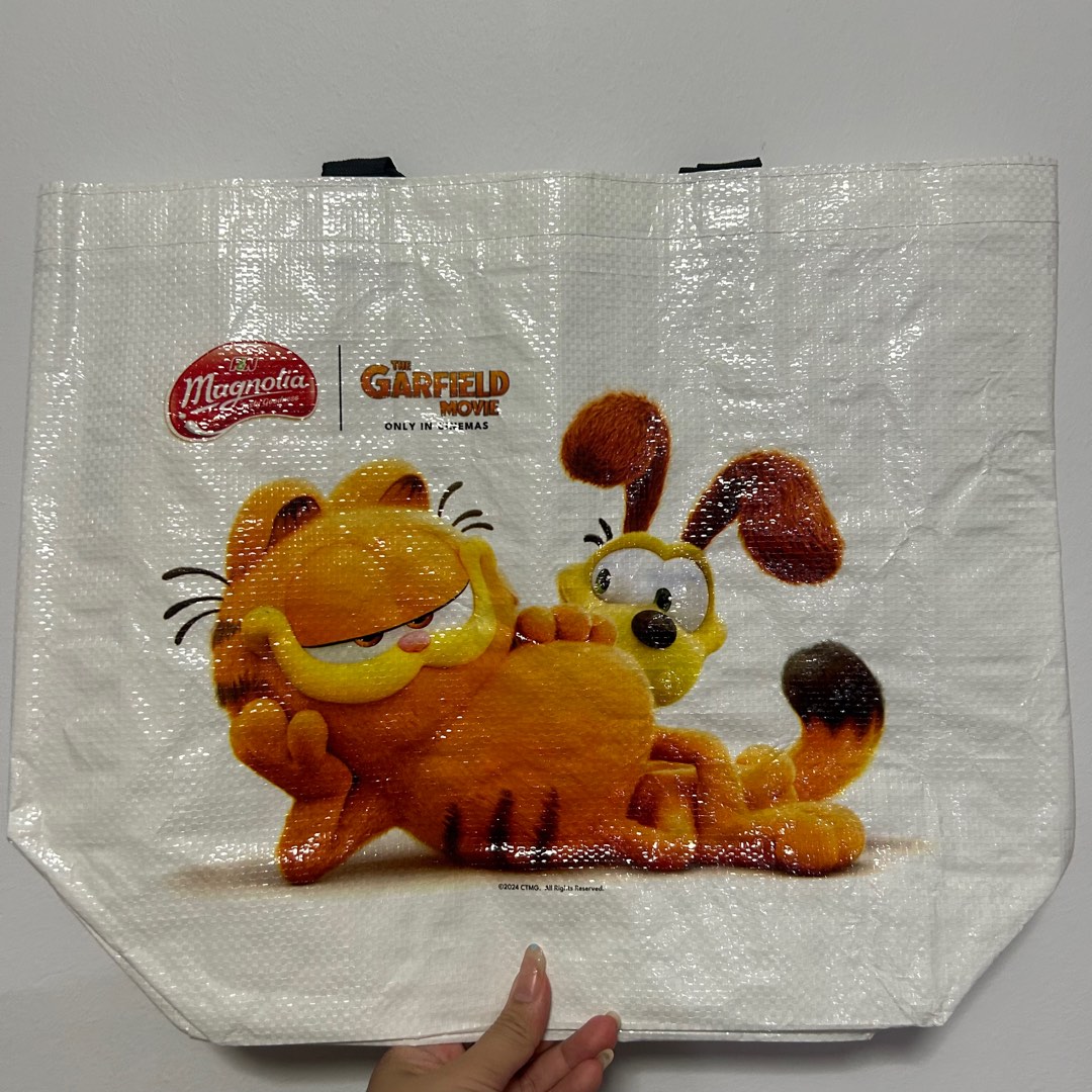 The Garfield Movie Tote Bag, Women's Fashion, Bags & Wallets, Tote Bags ...