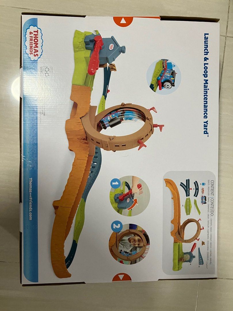 Thomas train and friends launch and 360 degree loop maintenance yard ...