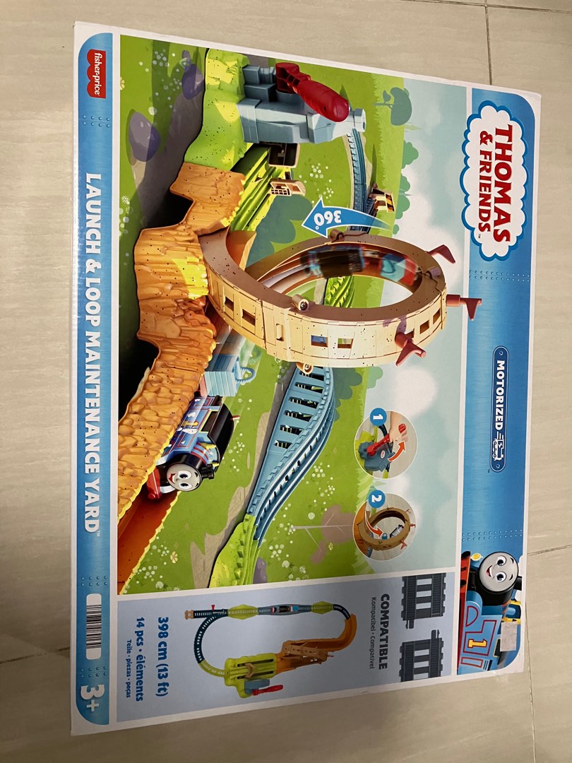 Thomas train and friends launch and 360 degree loop maintenance yard ...