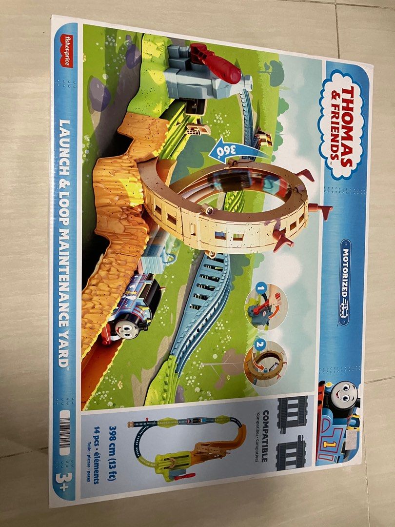 Thomas train and friends launch and 360 degree loop maintenance yard ...