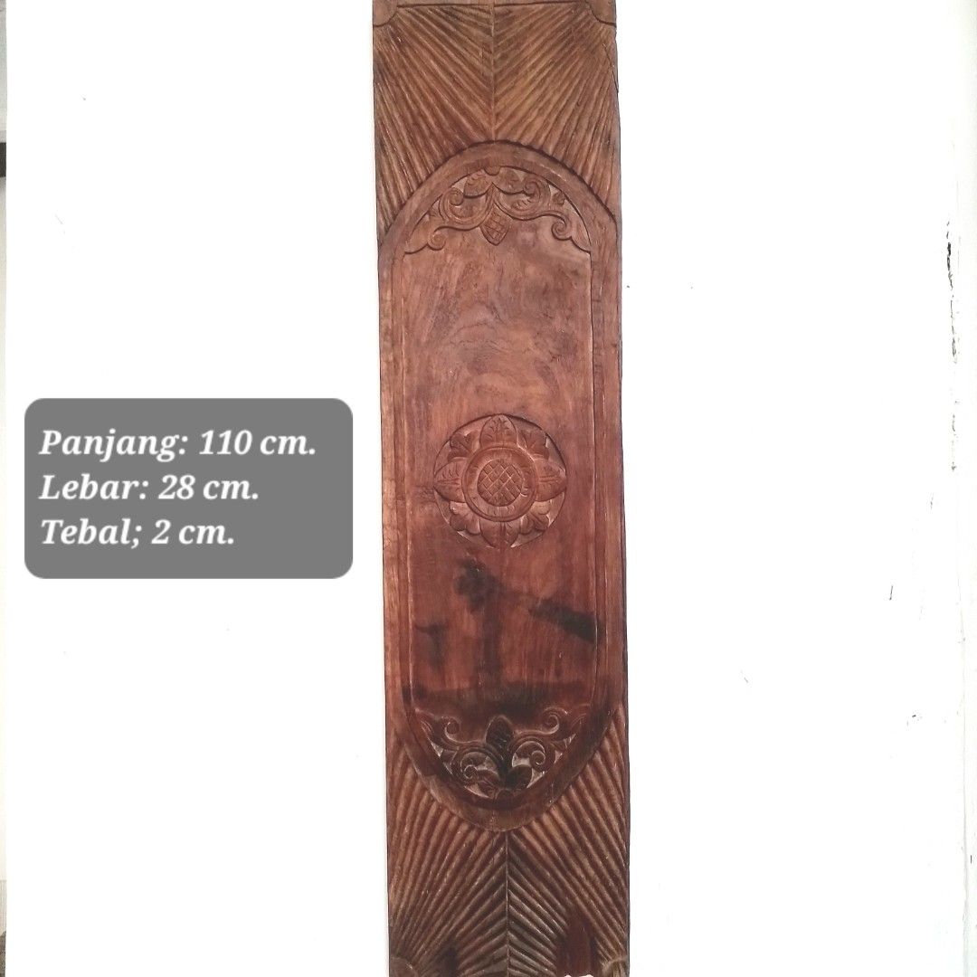 Ukiran Kayu Jati Lawas (Bagian Dinding Rumah Jawa Kuno). Sleman ...