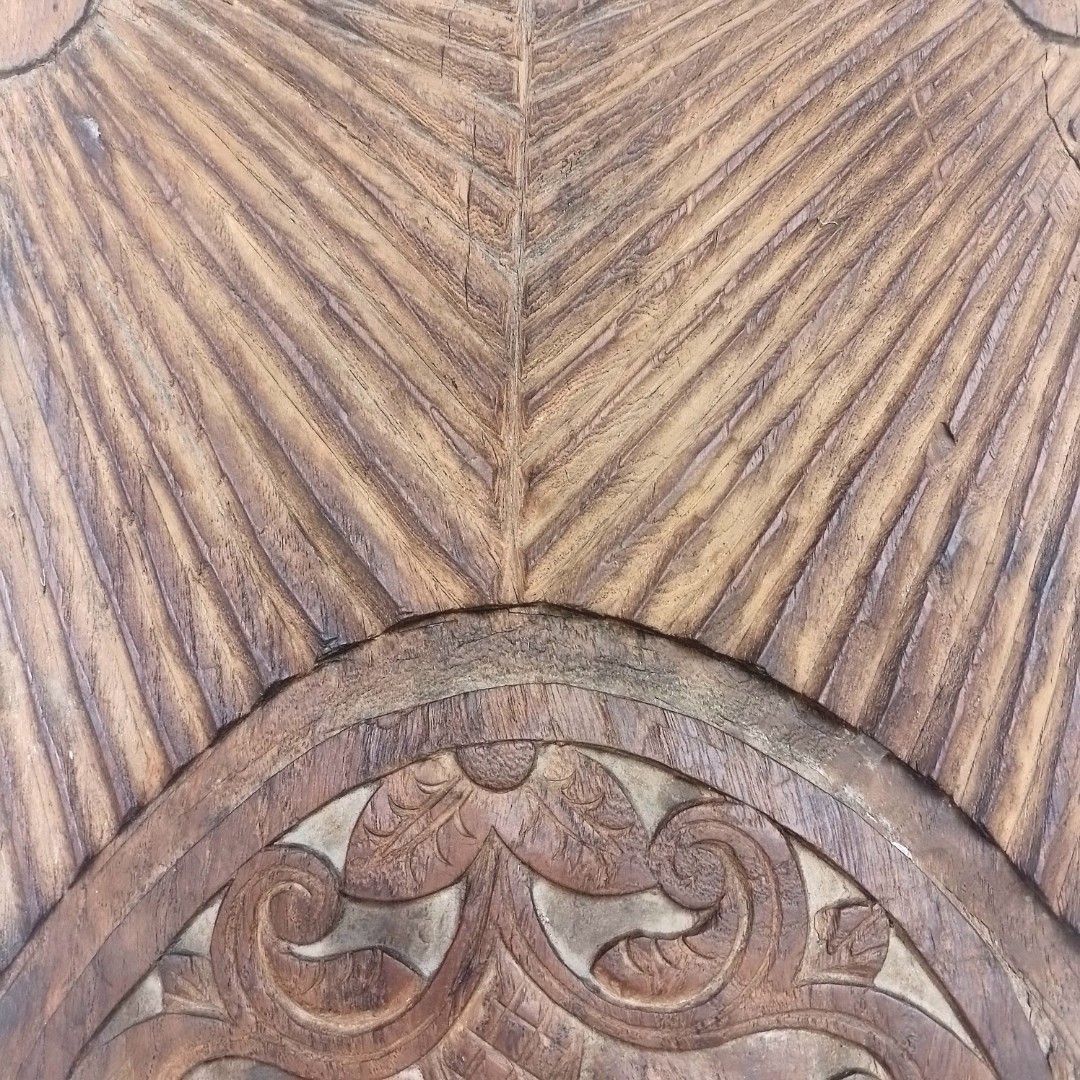 Ukiran Kayu Jati Lawas (Bagian Dinding Rumah Jawa Kuno). Sleman ...