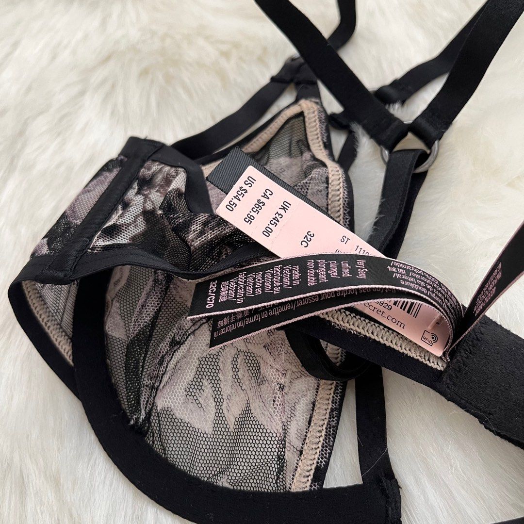 [Victoria’s Secret®️] Very Sexy Caged Strappy Sheer Mesh Unlined Plunge ...