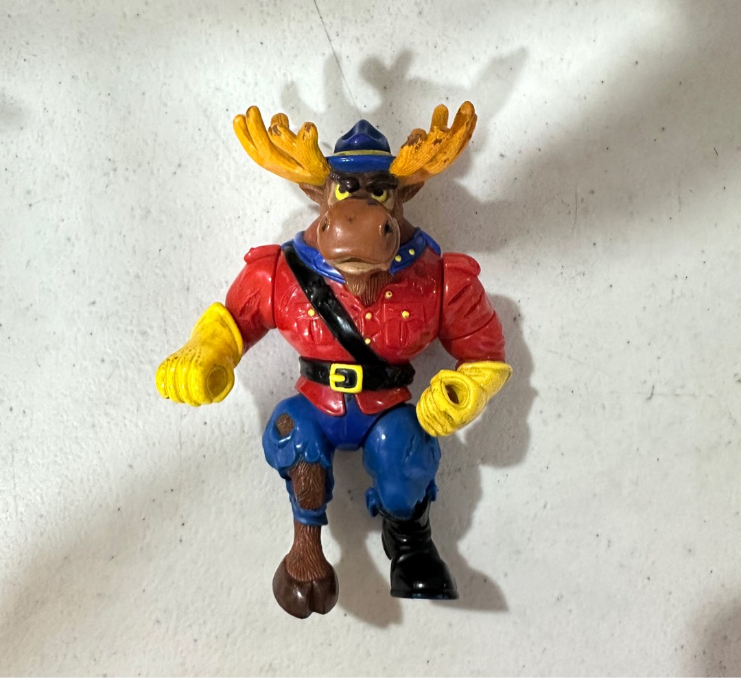 Vintage 1992 Teenage Mutant Ninja Turtles Monty Moose Action Figure ...