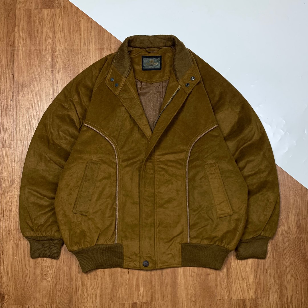 Vintage Current Stage Flight Jacket ( BOXY FIT ) Material suede + inner ...