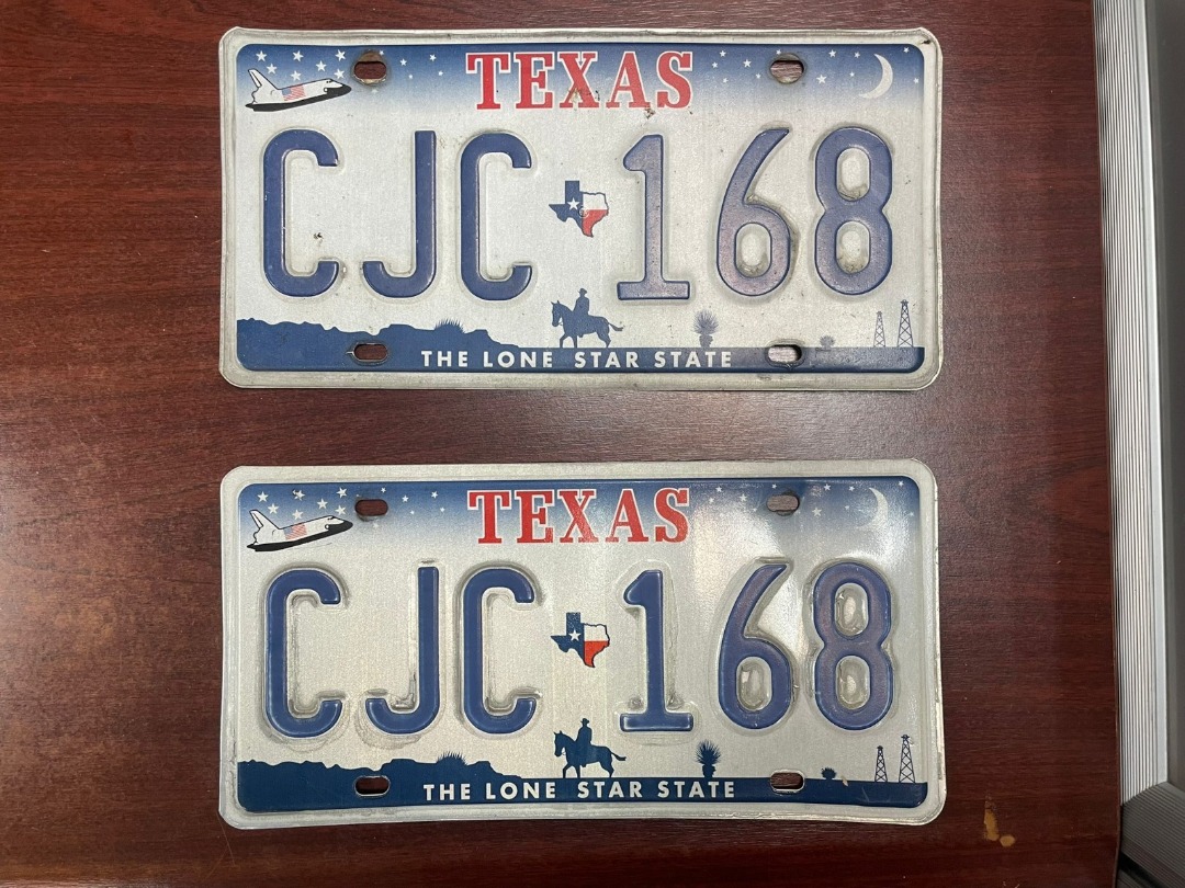 Vintage Real License Plate (Texas, America) 復古古董車牌 (美國德州版), 興趣及遊戲, 收藏品及 ...