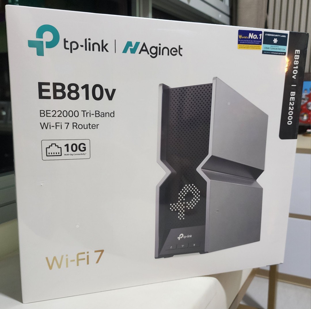 WIFI 7/6E 10Gbe/2.5Gbe Router TP-Link EB810v Be22000, Computers & Tech ...