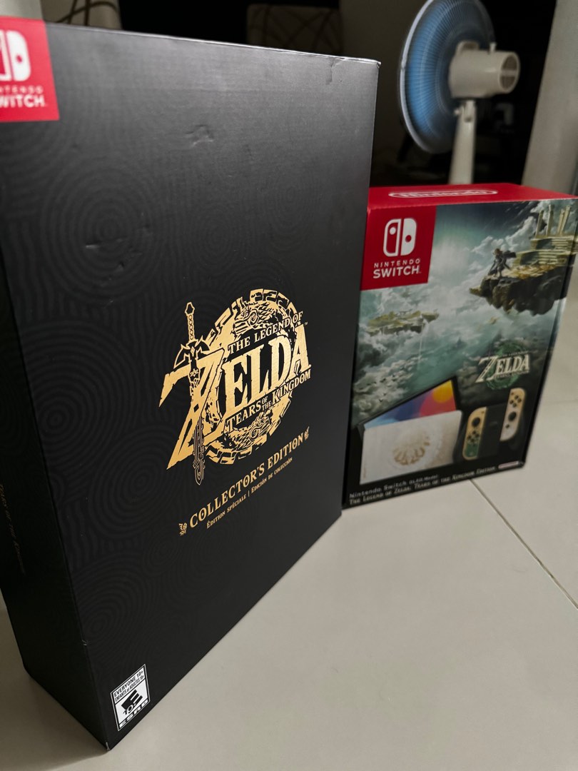 Zelda TOTK collectors edition and OLED Switch Console, Video Gaming ...
