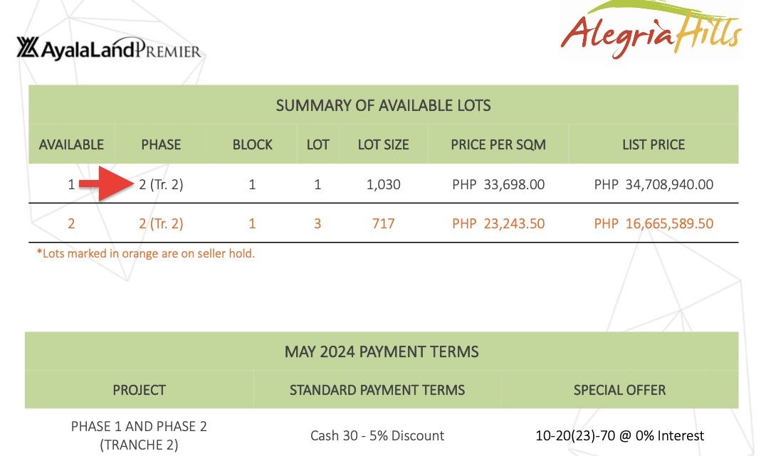 1,031sqm ALEGRIA HILLS by Ayala Land Premier Residential Lot Cagayan de ...