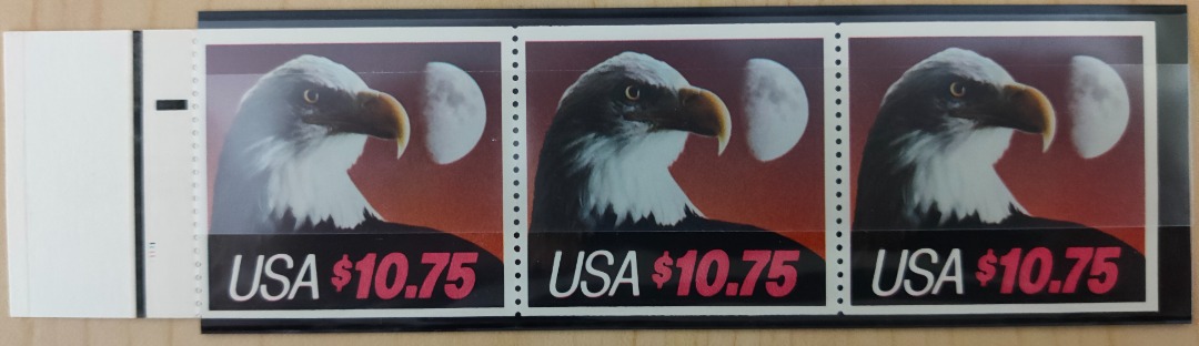 1985 US 10.75 EAGLE AND HALF MOON EXPRESS MAIL STAMP BOOKLET, Hobbies ...