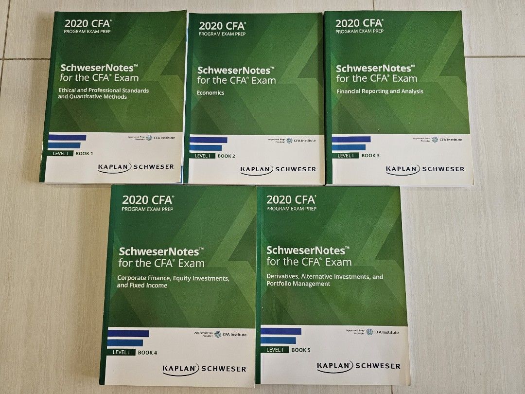 2020 CFA Level 1 Kaplan Schweser Notes (Physical Copy), Hobbies & Toys ...