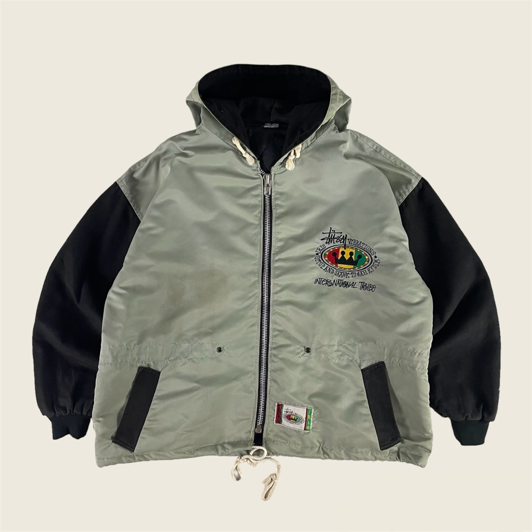 90s Stussy Feelin Irie Rasta Roots Vibration International Tribe Jacket ...