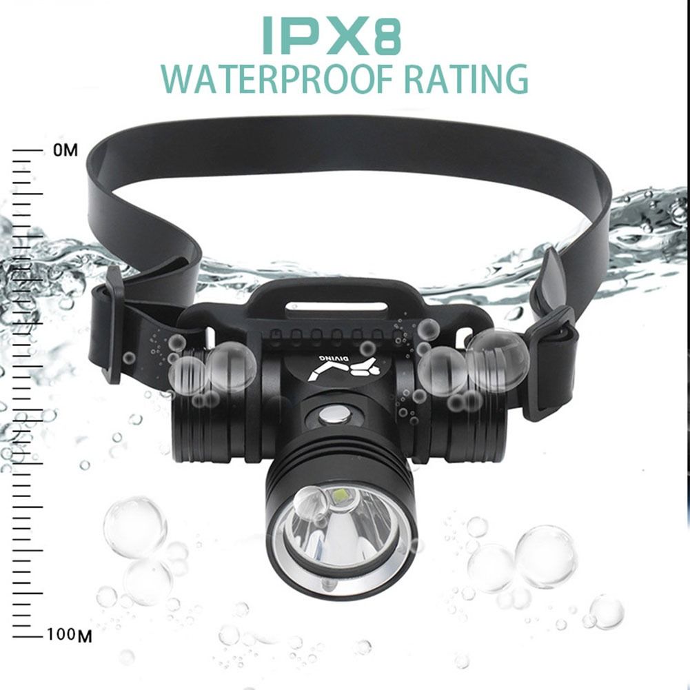 實體店鋪 DH06 Scuba Diving Headlamp Dive Flashlight, 1000 Lumens Underwater Headlight IPX8 ...