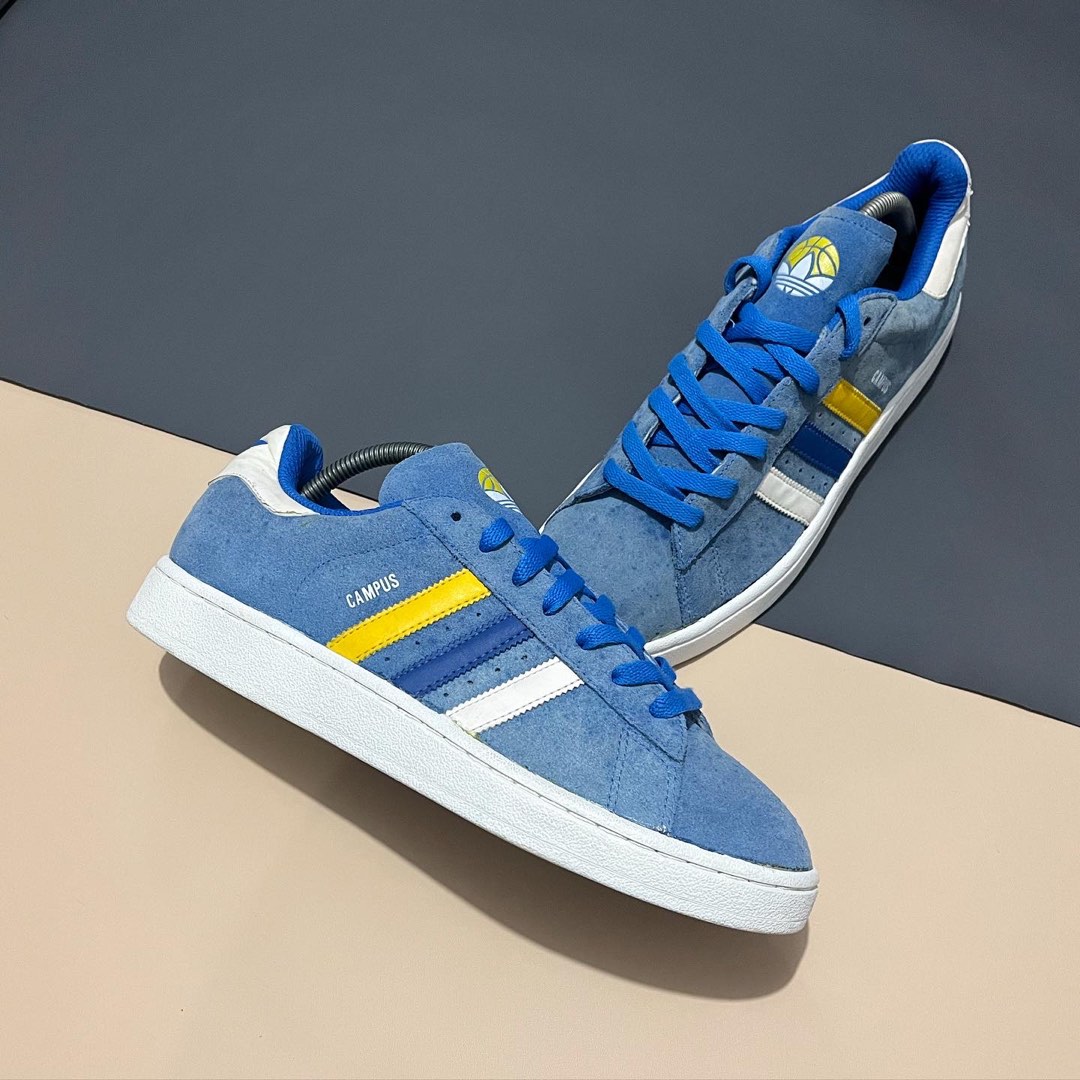 Adidas Campus blue, Fesyen Pria, Sepatu , Sneakers di Carousell
